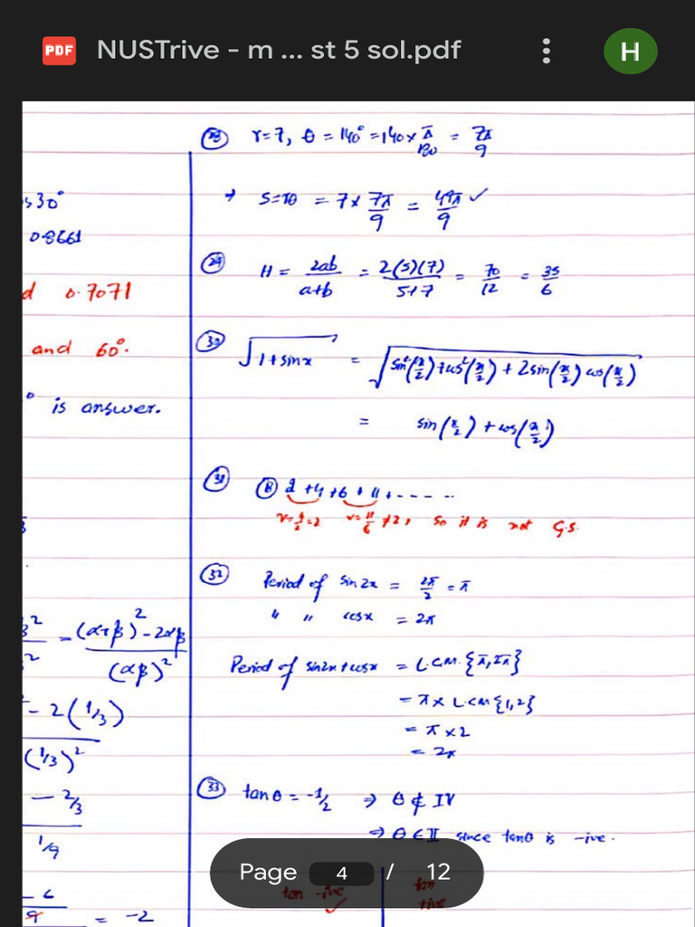 NUSTrive - Mock Test 5 Sol - PDF - Google Drive 2 | PDF