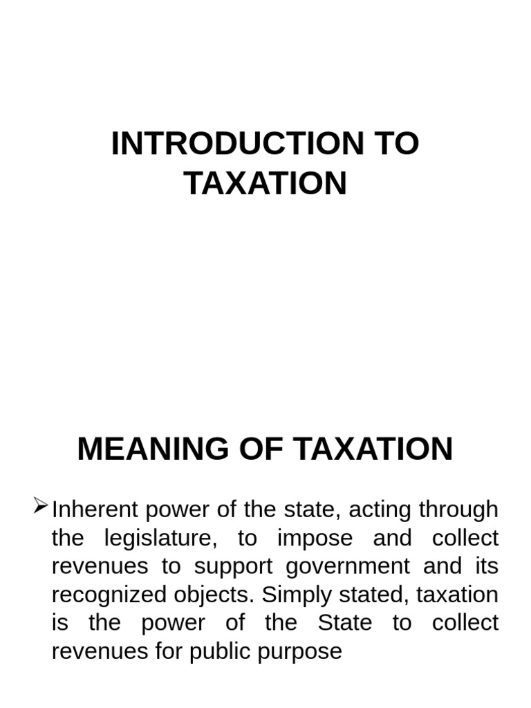 Overview of Taxation Principles and Types | PDF | Cost Of Living | Taxes