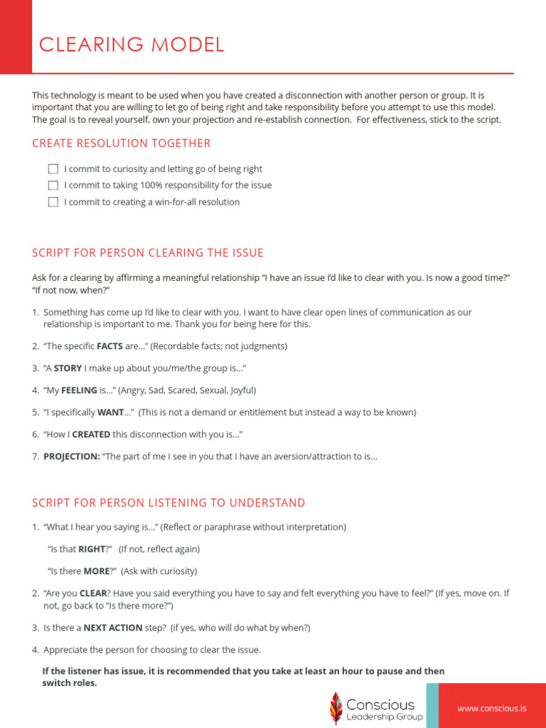 Effective Communication Clearing Model | PDF