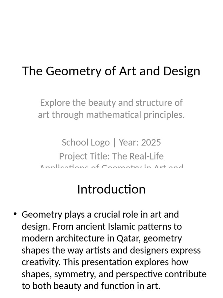 The Geometry of Art and Design Presentation | PDF