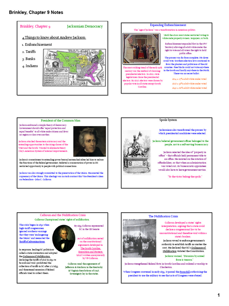 Jacksonian Democracy Overview | PDF | Whig Party (United States ...