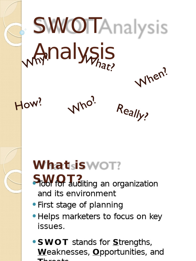 Brenda Bechtol Student PDs SWOT Analysis | PDF | Swot Analysis | Mc ...