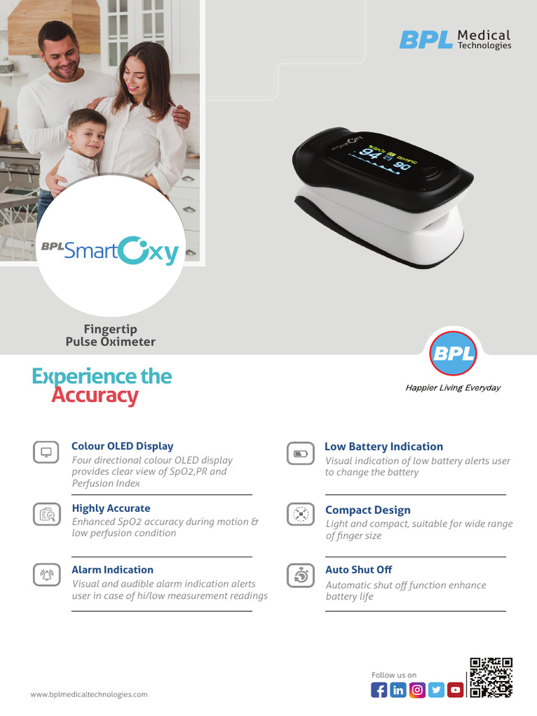 BPL Smartoxy Pulse Oximeter 1 | PDF