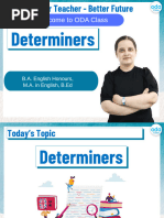 Class 8 Determiners Worksheets & Exercises | PDF | Noun | Grammatical ...
