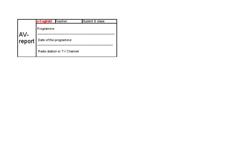 AV Report Template for Educators | PDF | Career & Growth | Business