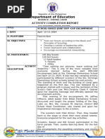 BSP-GSP Encampment Accomplishment Report | PDF | Scouting | Outdoor ...