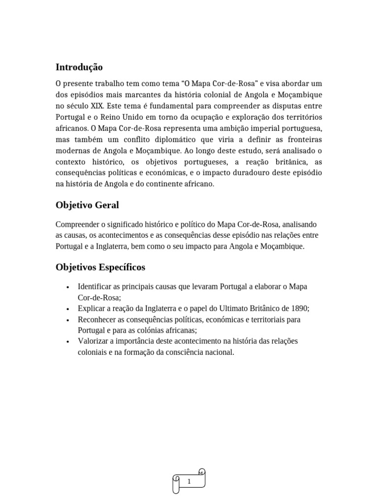 Mapa Cor-de-Rosa: Impactos e Consequências | PDF | Portugal | Angola