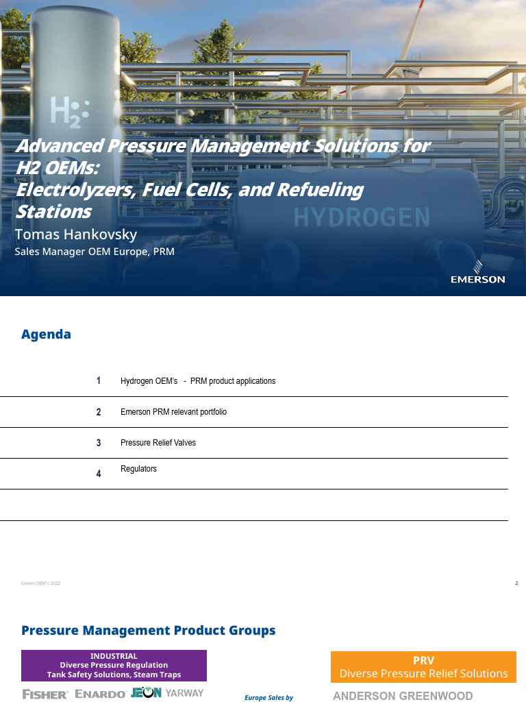 Advanced Pressure Solutions for Hydrogen OEMs | PDF | Valve | Chemical ...