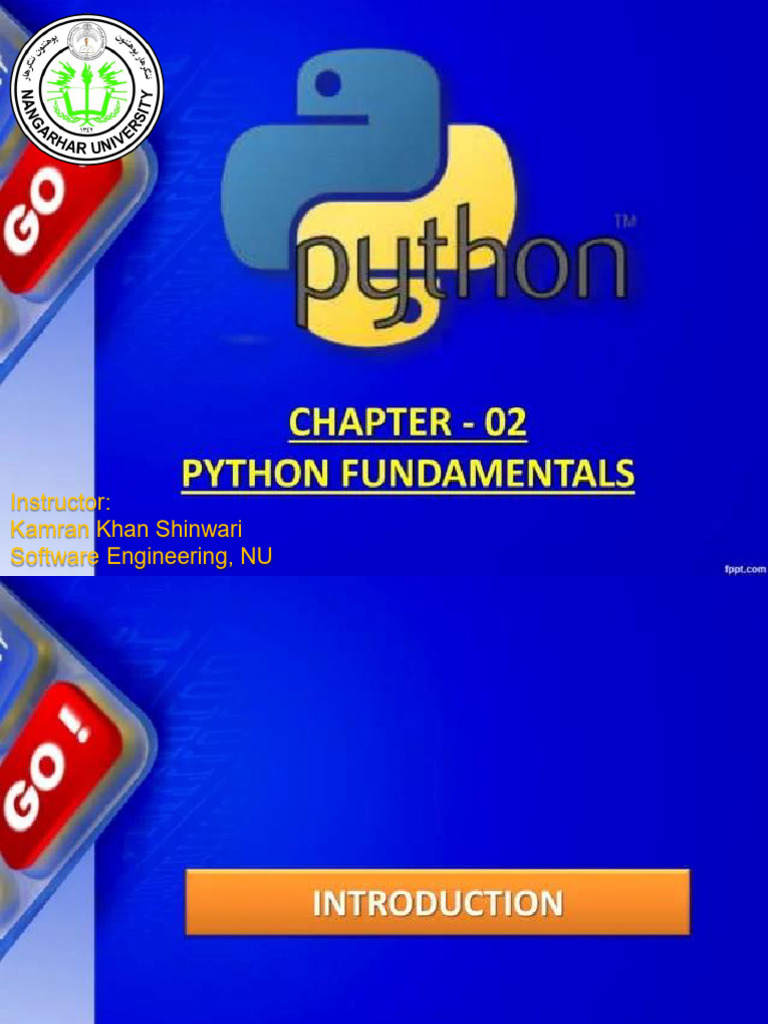 Chap 02 Fundamentals of Python | PDF