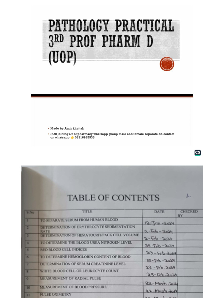 Pathology Practical 3rd Prof Compiled by Amir Khattak | PDF