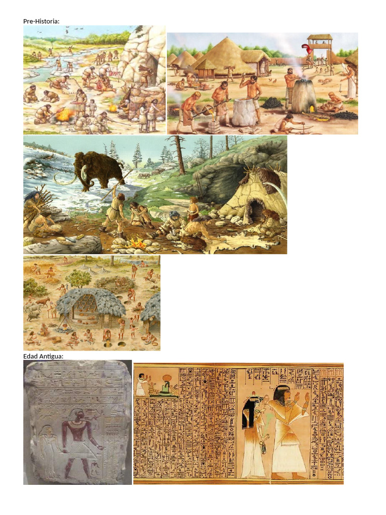 Imagenes Edades de La Historia para Imprimir | PDF