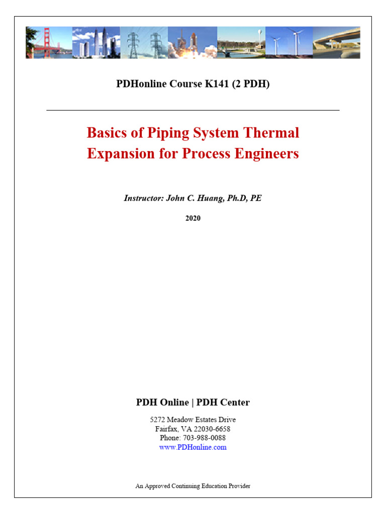 Piping System Thermal Expansion Basics | PDF | Pipe (Fluid Conveyance ...