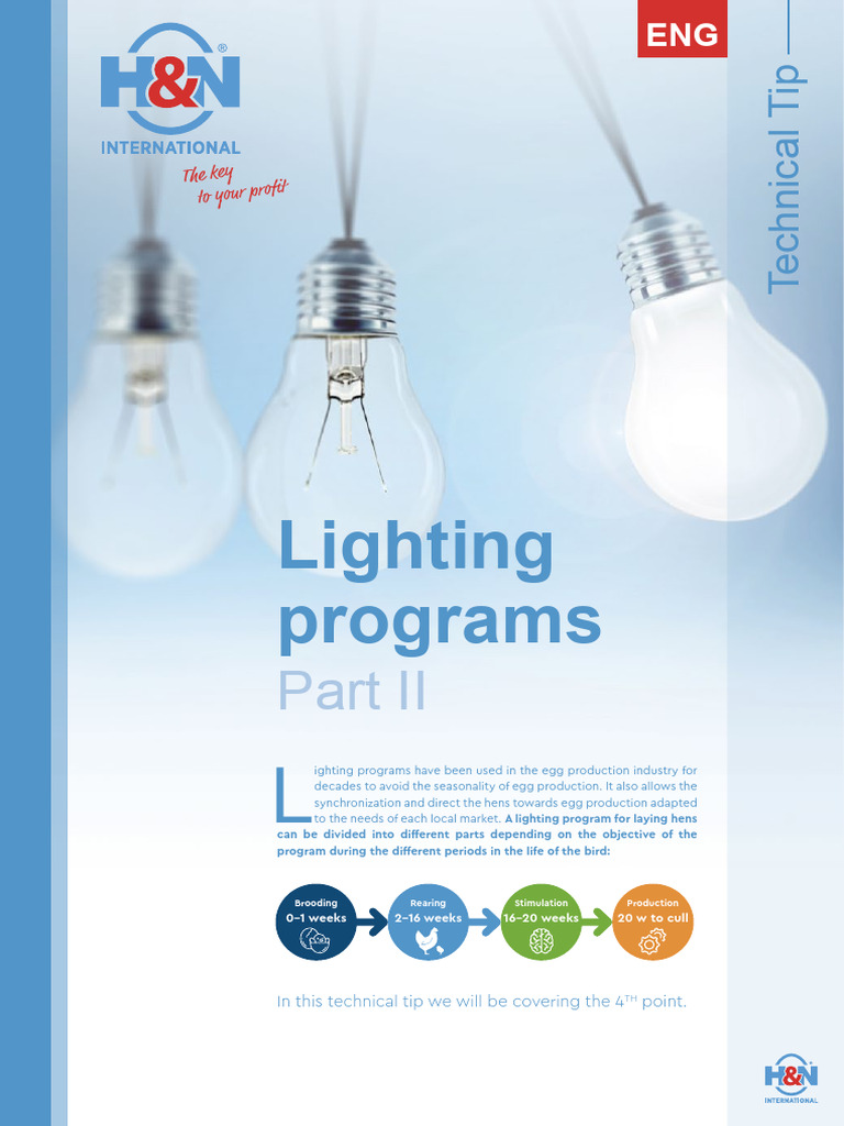 Optimizing Lighting Programs for Egg Production | PDF | Color | Birds