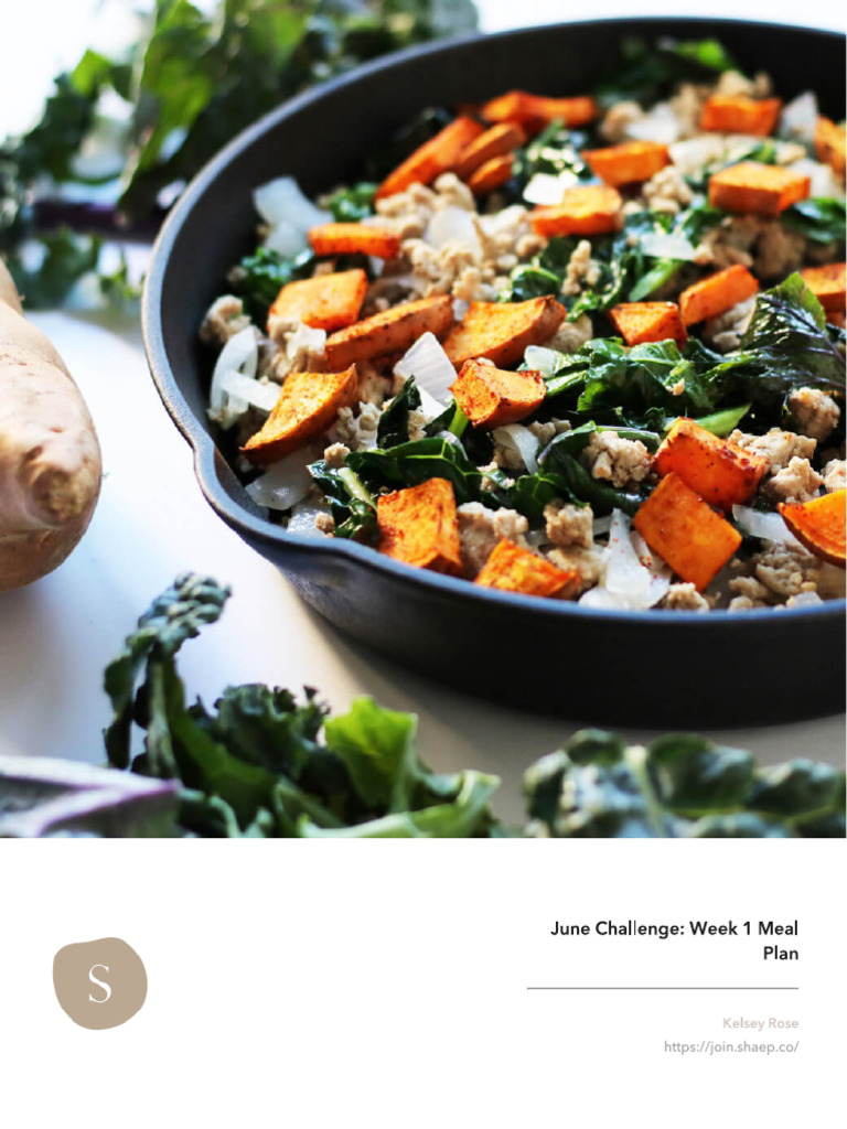 June Meal Plan: Week 1 Guide | PDF | Pancake | Garlic