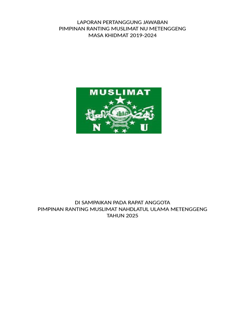 Cover LPJ Muslimat | PDF
