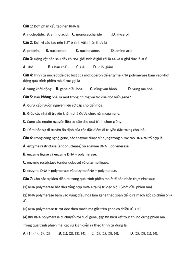 Sinh gk1 | PDF