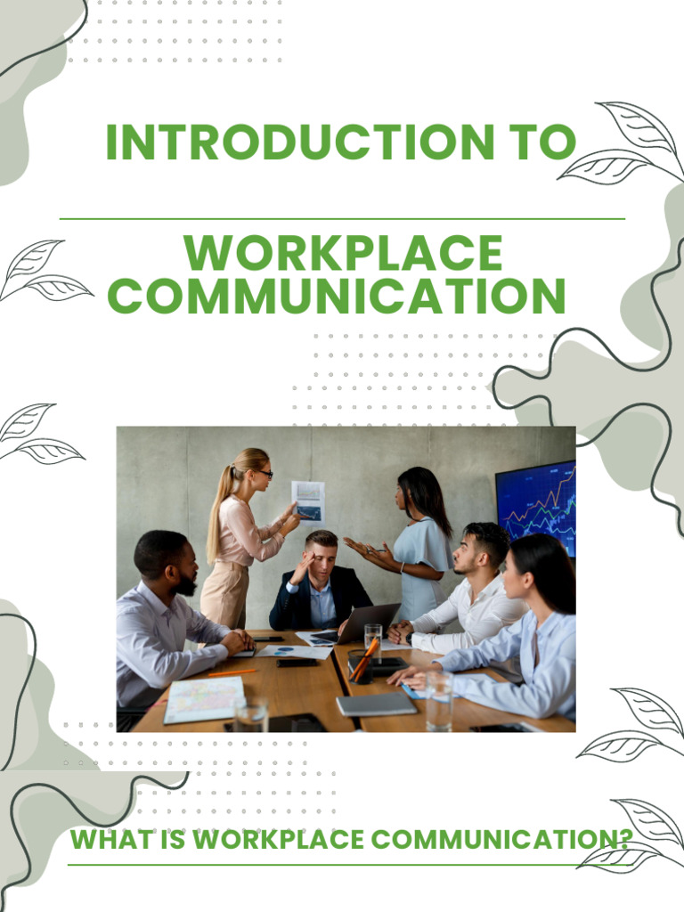 Introduction To Workplace Communication | PDF