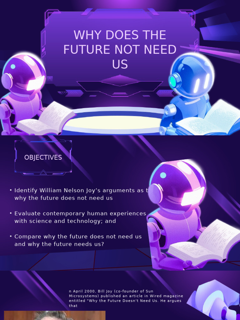 Future Needs vs. Doesn't Need Humanity | PDF | Creativity | Intelligence