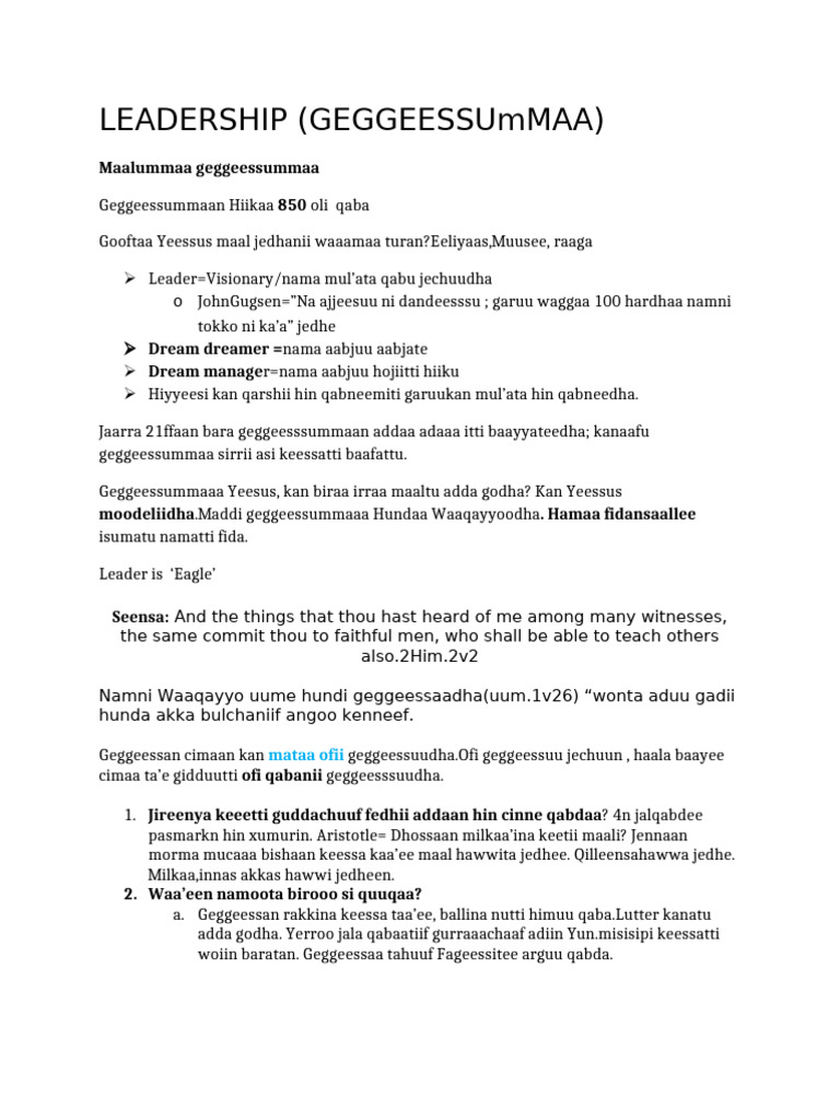 Leadership | PDF