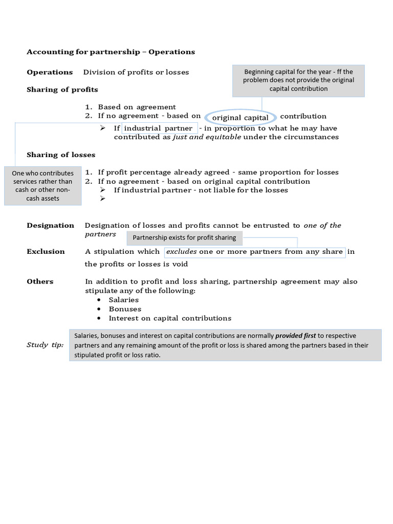 Partnership Operations | PDF | Balance Sheet | Partnership