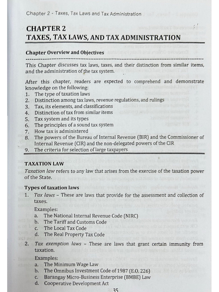 CH.2 - Tax | PDF