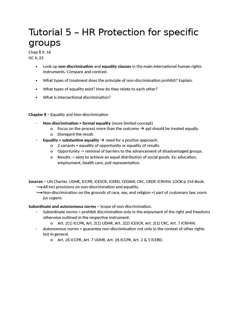 Tutorial 5 - HR Protection For Specific Groups | PDF