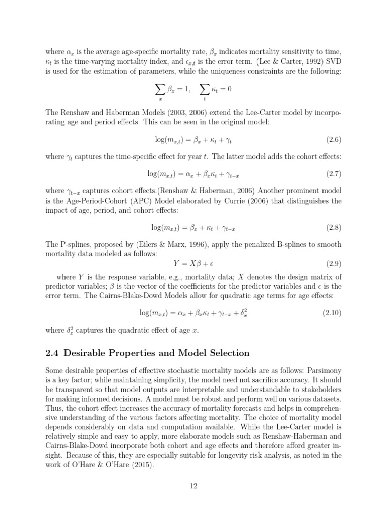 Cairns Blake Dowd Model | PDF | Dependent And Independent Variables | Data