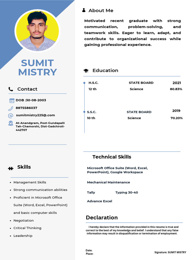 Sumit Resume | PDF