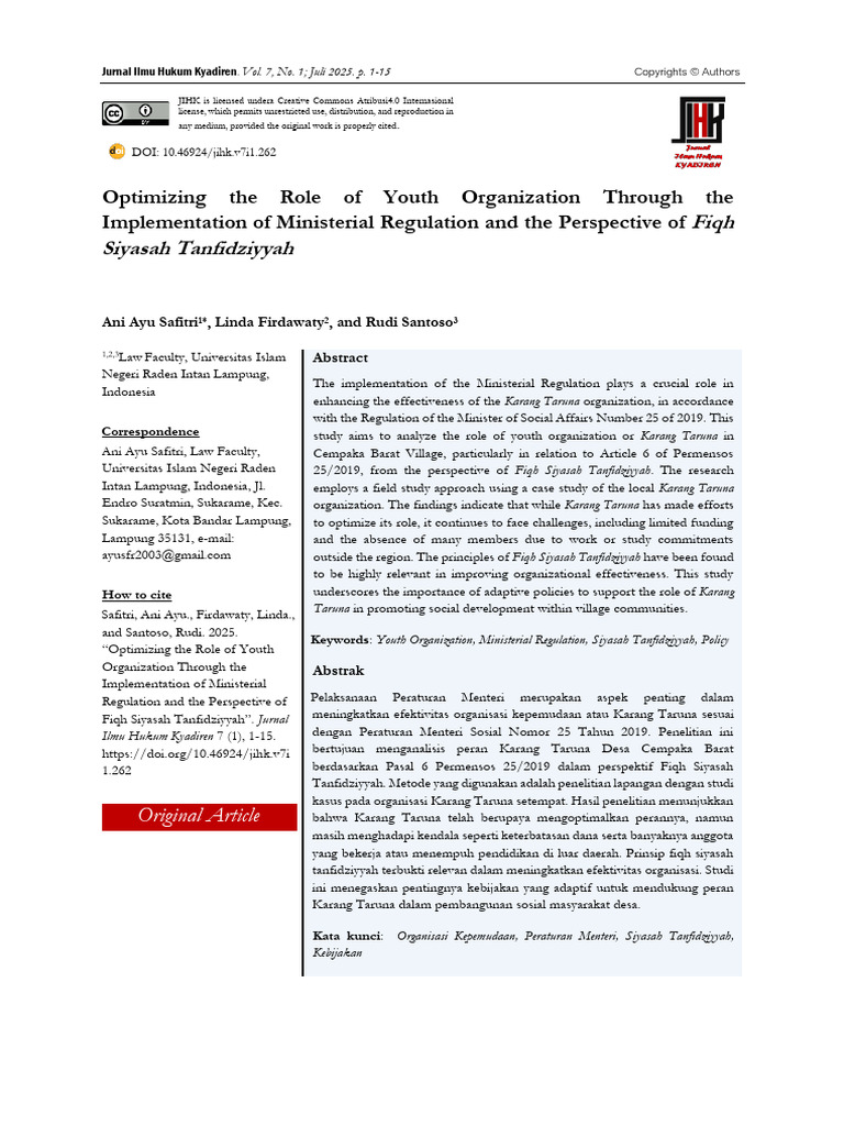 Artikel+JIHK 262 | PDF | Sharia | Mathematical Optimization