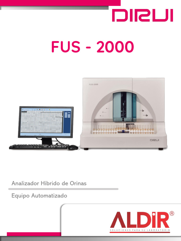 Ficha Técnica Analizador de Uroanalisis - Fus 2000 | PDF