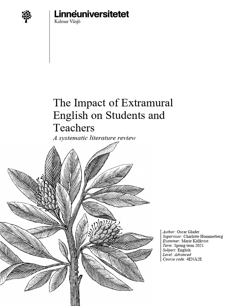 Impact of Extramural English on Learning | PDF | Second Language ...