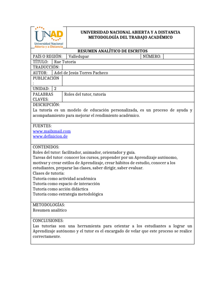 Tercera Parte Del Rae | PDF | Aprendizaje | Sicología