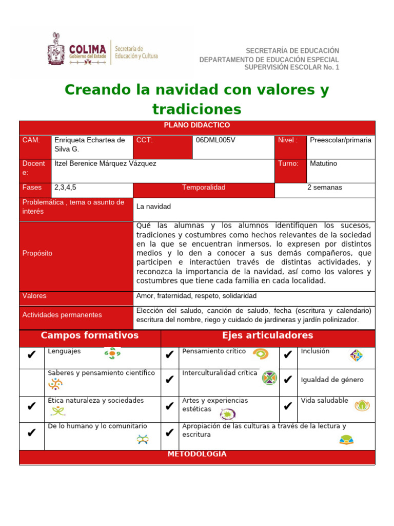 Navidad: Valores y Tradiciones en Clase | PDF | Navidad | Educación de ...