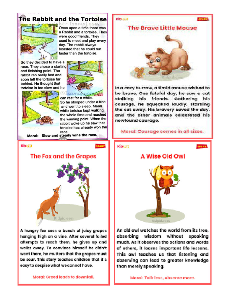 Story With Moral Lesson 1 | PDF