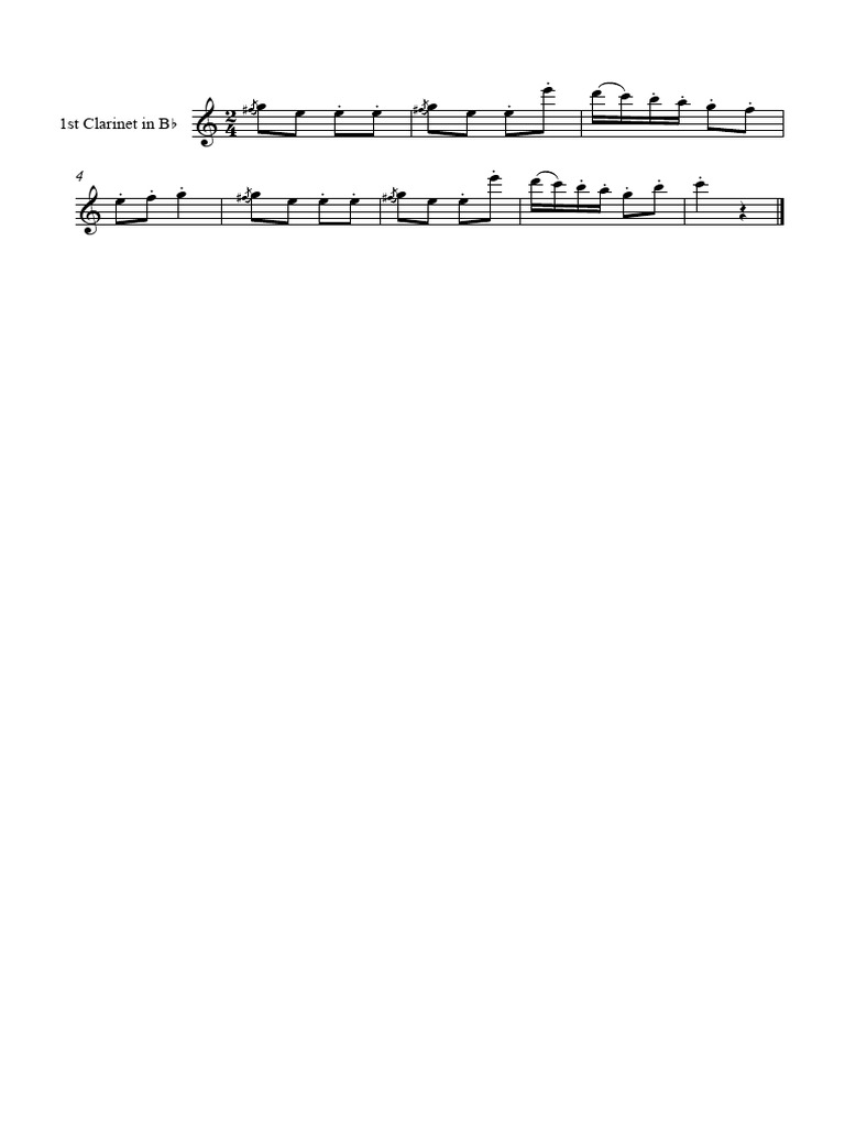 1st Clarinet | PDF
