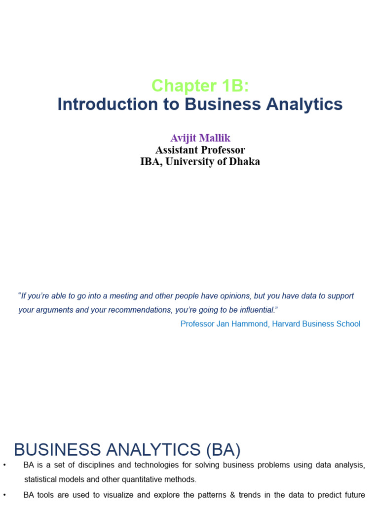 Business Analytics Overview and Importance | PDF | Analytics ...