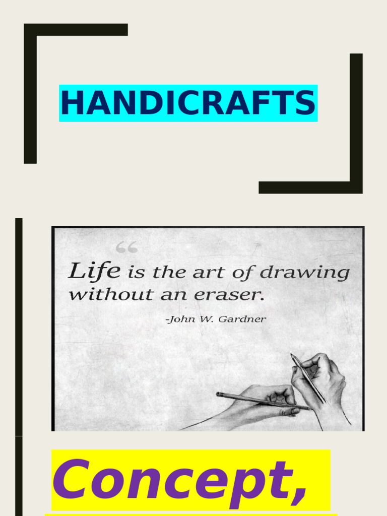 Handicraft Concept Elements Principles | PDF | Yarn | Textiles