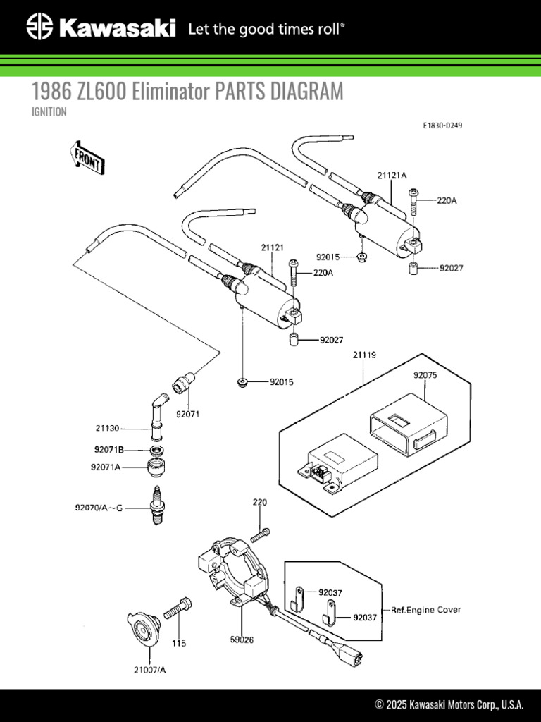 1986 Zl600 Eliminator Ignition | PDF