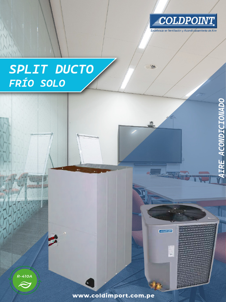 Aire Acondicionado Split Ducto R-410A | PDF