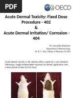Oecd/Ocde 404: Oecd Guideline For Testing of Chemicals | PDF | Animal ...