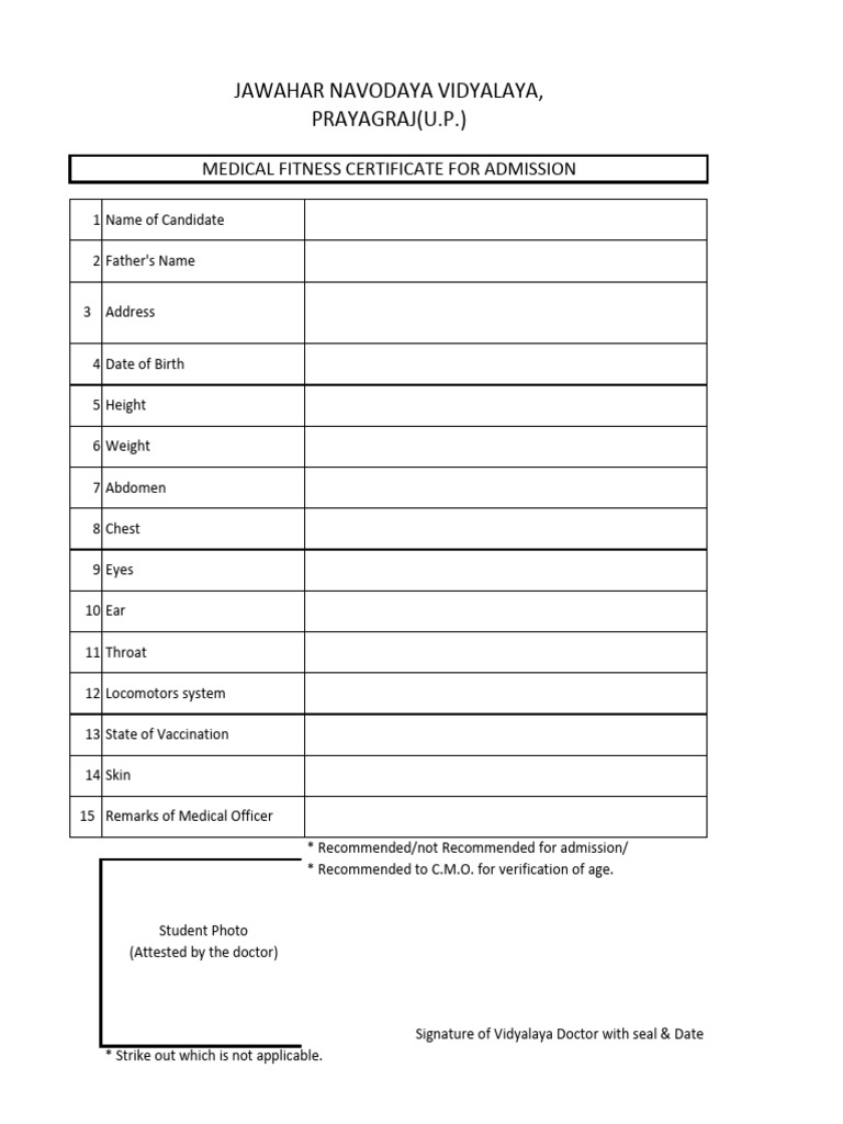 Medical Format Prayagraj | PDF