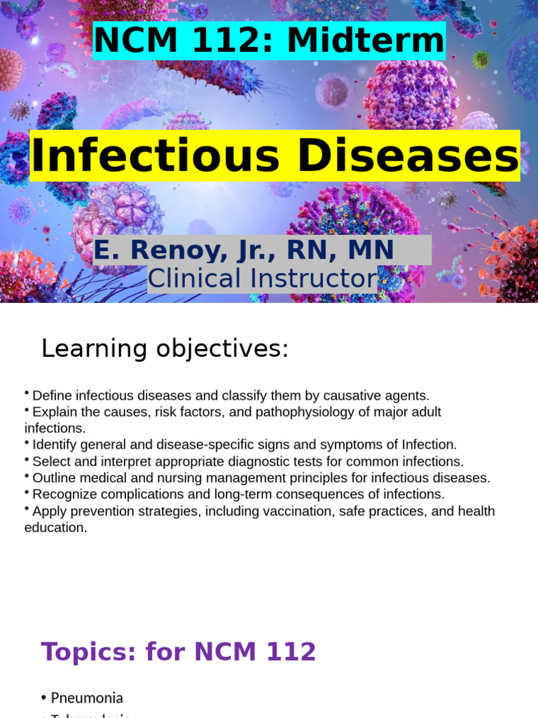 NCM 112 Infectious Diseases | PDF | Tuberculosis | Hepatitis
