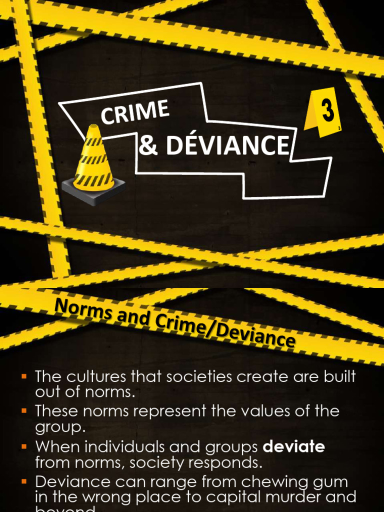 Crime and Deviance 101 | PDF | Deviance (Sociology) | Crimes