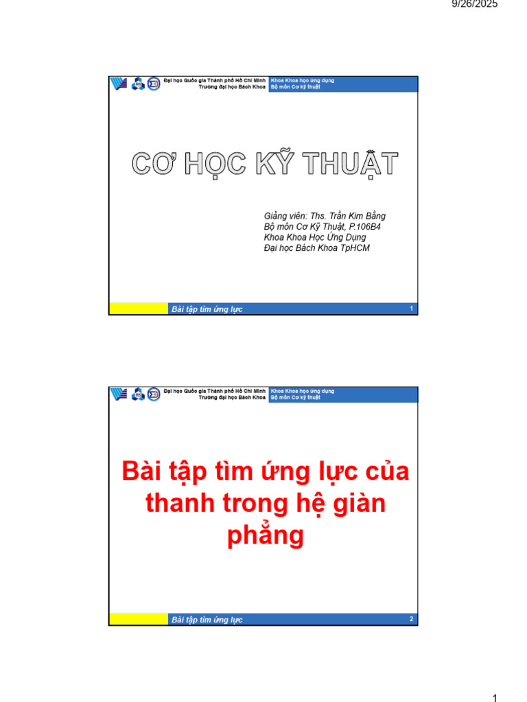 Bai Tap Tim Ung Luc | PDF