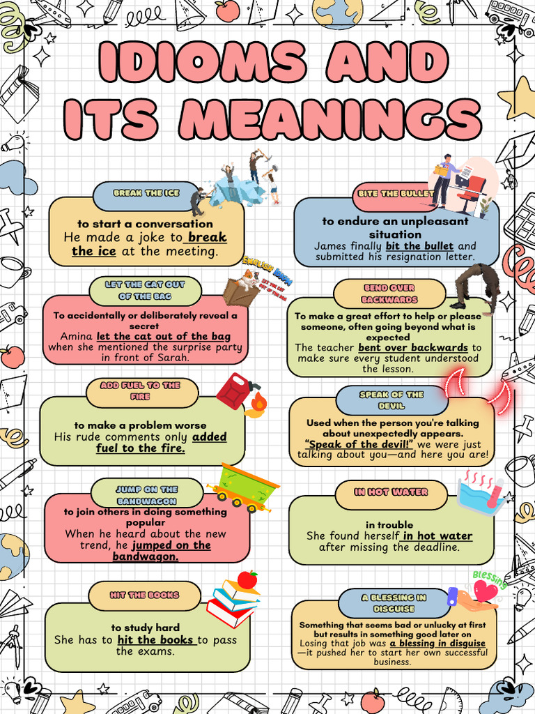 Idioms Chart Final CANVA | PDF