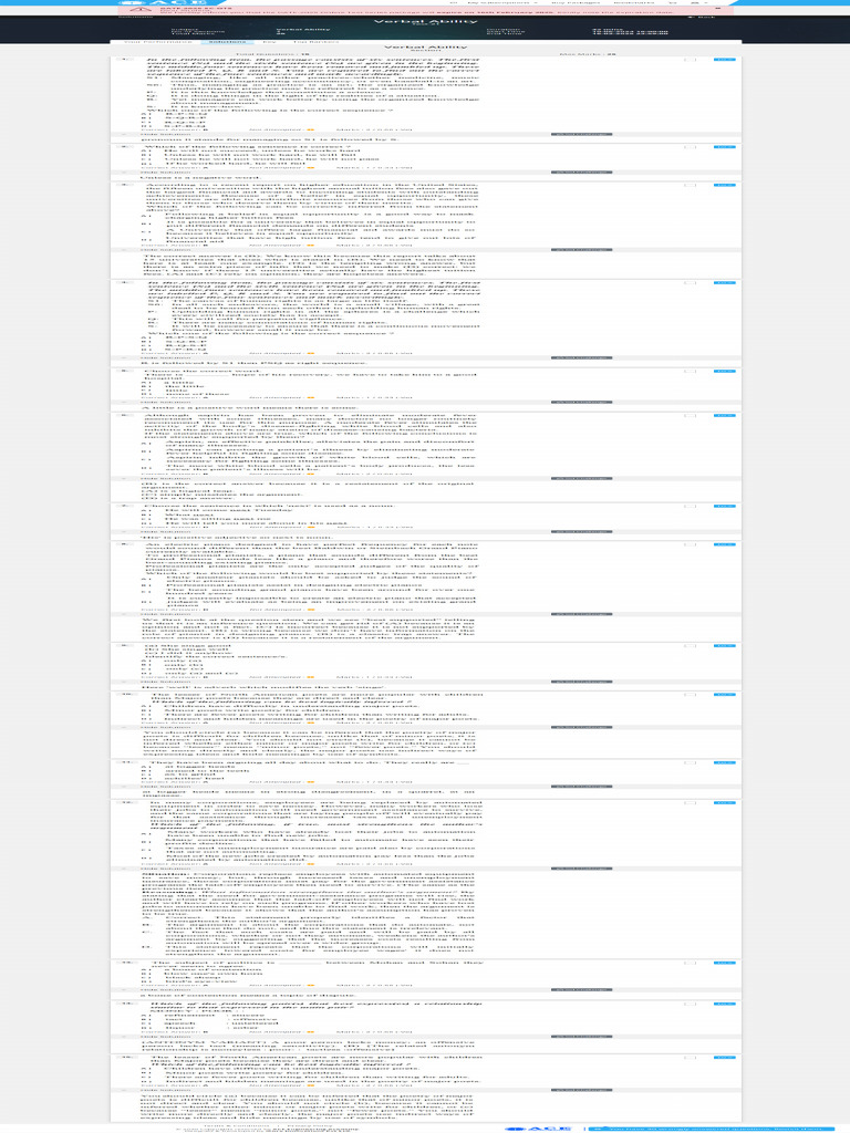 Verbal Ability | PDF