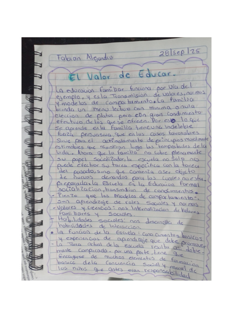 El Valor de Educar | PDF