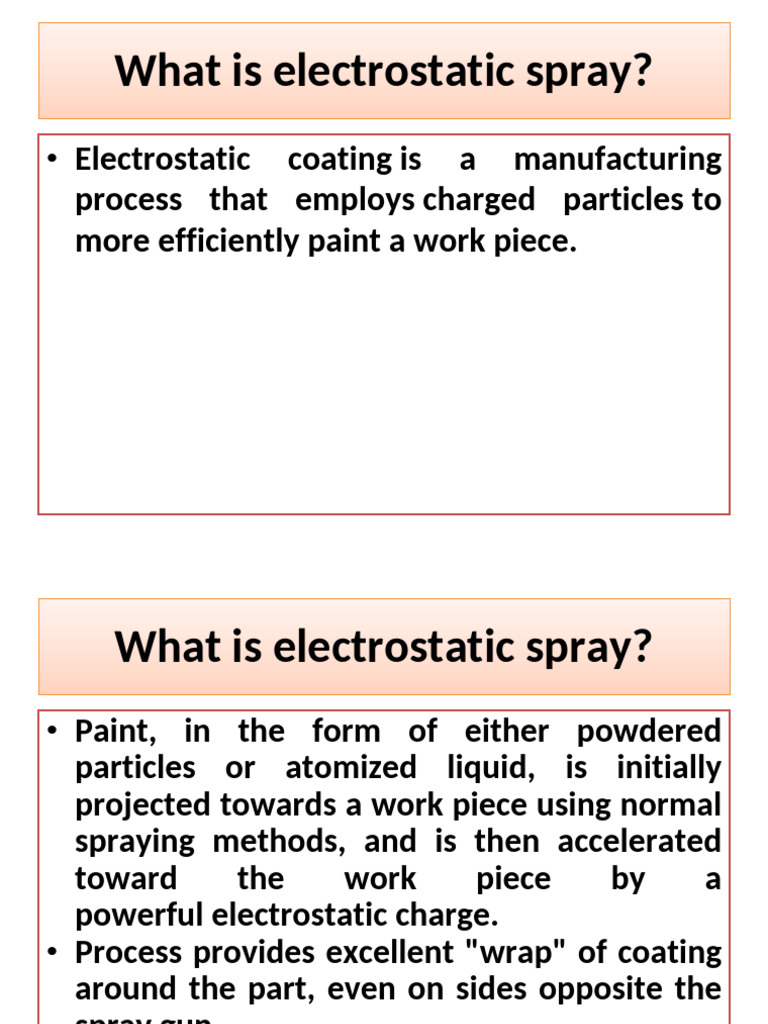 How Electrostatic Paint Sprayers Work | PDF | Paint | Volatile Organic ...