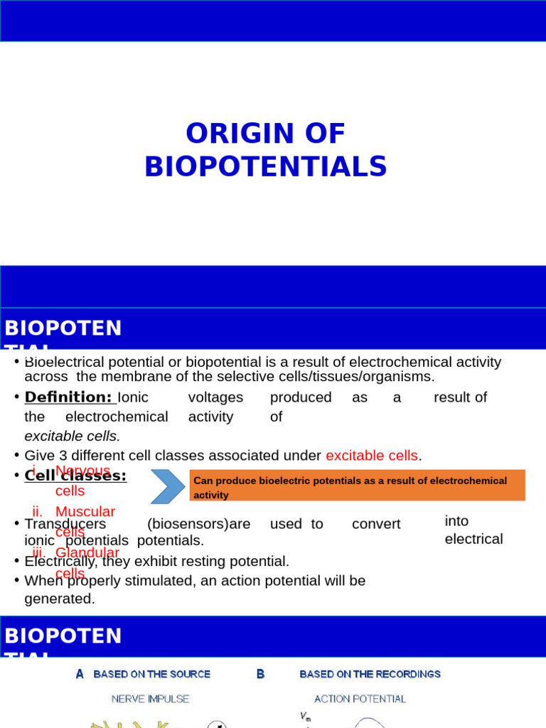 Understanding Biopotentials in Medical Electronics | PDF | Action ...