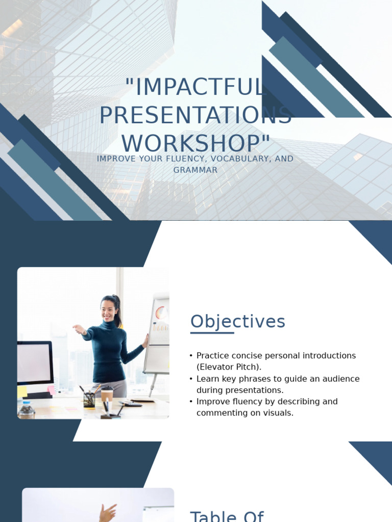 CALIDDA - Impactful Presentations Workshop | PDF | Human Communication ...
